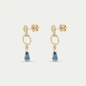 SOPHIE BLAKE Claire Blue Topaz 14k Gold Earrings