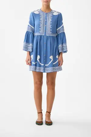 Camilla Button Through Mini Dress