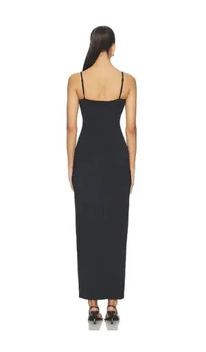 SKIMS Smooth Layers Skimpy Strap Maxi Dress - Obsidian