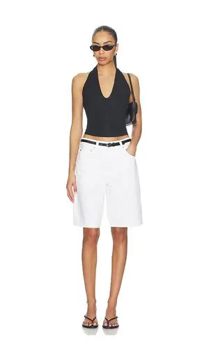 SKIMS Smooth Layers Halter Top - Obsidian