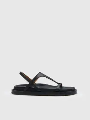 ATP ATELIER Ultimo Leather Sandals - Black