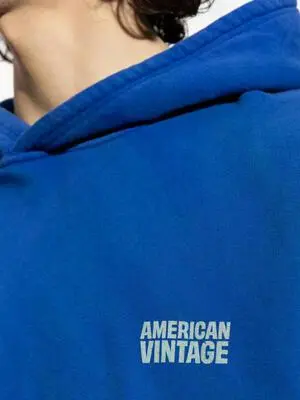 American Vintage Hooded Sweatshirt - Blue