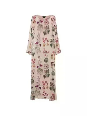 Avant Toi Floral-print Dress - Grey