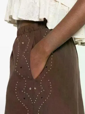 VENUJA Embellished Knee-length Shorts