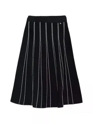 Liu Jo Striped A-line Skirt - Blue