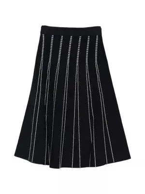Liu Jo Striped A-line Skirt - Blue