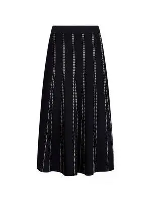 Liu Jo Striped A-line Skirt - Blue
