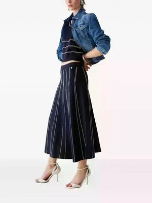 Liu Jo Striped A-line Skirt