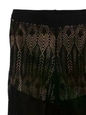 Liu Jo Open-work Trousers - Black