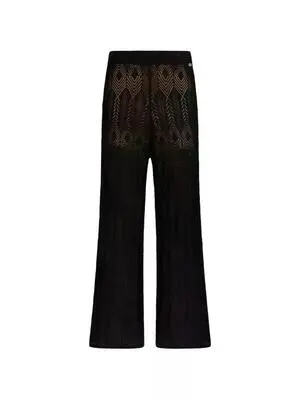 Liu Jo Open-work Trousers - Black