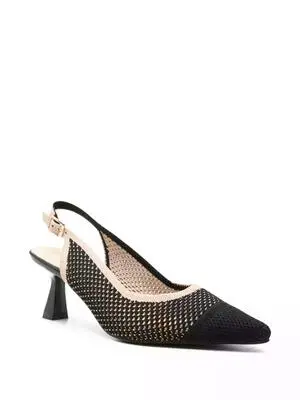 KEYS Pointed-toe Slingback Pumps - Black