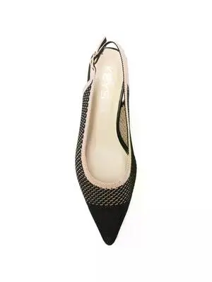 KEYS Pointed-toe Slingback Pumps - Black