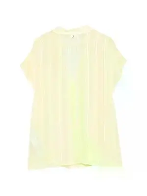 Liu Jo Chain-detail V-neck Top - Yellow