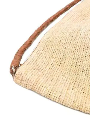 IBELIV Utopia Crocheted Raffia Shoulder Bag - Neutrals