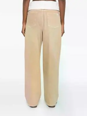7 For All Mankind Double Layer Wide-leg Jeans - Neutrals
