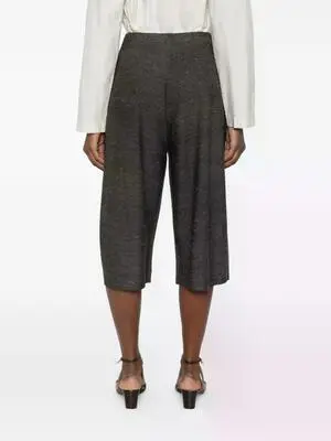 BOBOUTIC Pleated Cropped Trousers