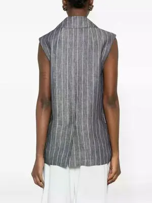 Max Mara Pinstripe Double-breasted Vest