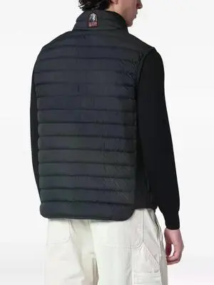 PARAJUMPERS Logo Patch Quilted Vest - Black