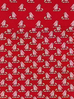 FERRAGAMO Printed Silk Neck Tie - Red