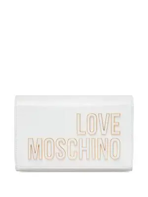 Moschino Lettering Chain Clutch
