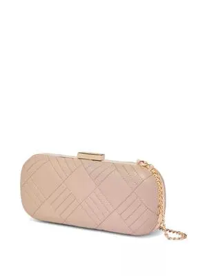 Moschino Quilted Charm Clutch - Neutrals