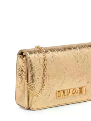 Moschino Metallic Chain Shoulder Bag - Gold