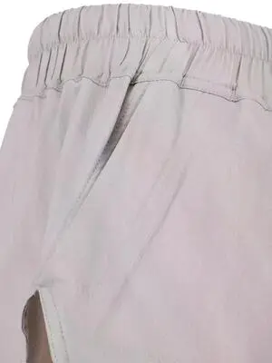 Rick Owens Drawstring Layered Hem Shorts - Grey