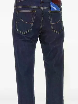 Jacob Cohen Bard Contrast-stitching Jeans - Blue