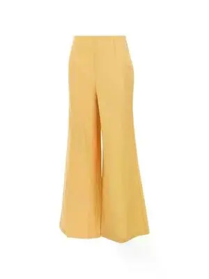 Faithfull The Brand Syna High-rise Wide-leg Trousers - Yellow