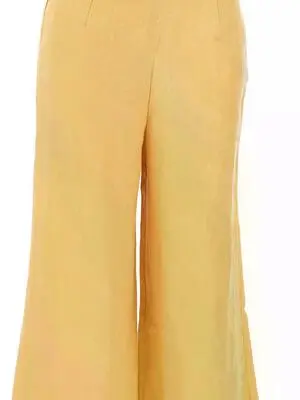 Faithfull The Brand Syna High-rise Wide-leg Trousers - Yellow