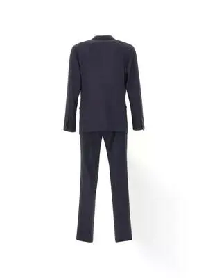 Boglioli Double-breasted Peak-lapels Suit - Blue