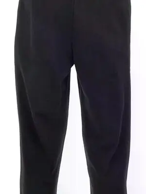 EA7 Core Identity Elasticated-waistband Logo-print Trousers - Black