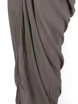 Rick Owens Maxi Wrapped Dress - Brown