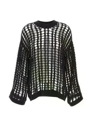A. ROEGE HOVE Open-knit Crew-neck Jumper