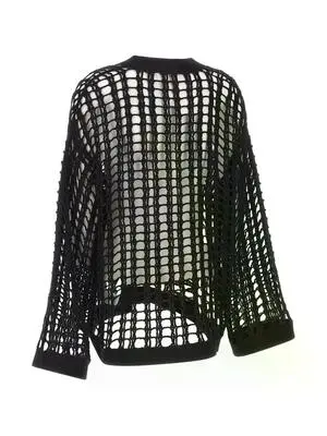 A. ROEGE HOVE Open-knit Crew-neck Jumper