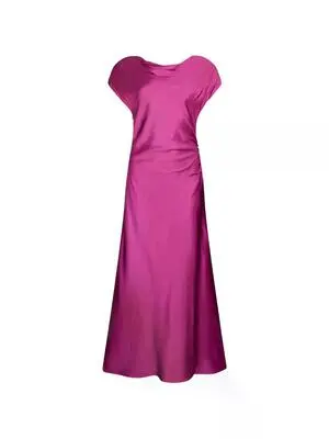 Liu Jo Long Satin Dress - Pink