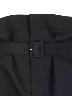Saint Laurent Paperbag Belted Shorts - Black