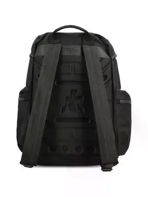 Premiata Logo-plaque Buckled Backpack - Black