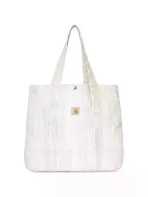 Carhartt Work In Progress Mercer Striped Cotton Tote Bag - Grey