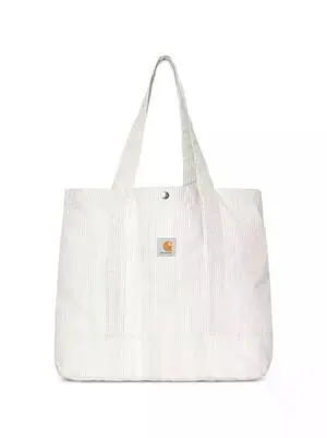 Carhartt Work In Progress Mercer Striped Cotton Tote Bag - Grey