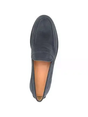 TOD'S Suede Slip-on Loafers - Blue