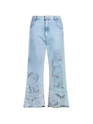 Liu Jo Open-work Embroidery Jeans