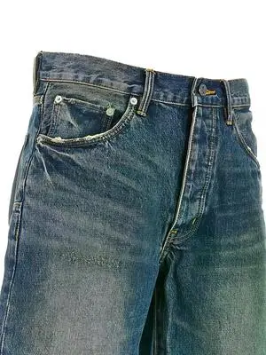 PURPLE BRAND Button-fastening Shorts - Blue