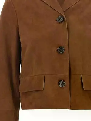 Liu Jo Suede Boxy Jacket - Brown