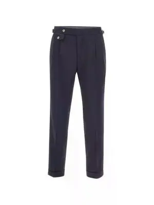 Barba Napoli Button Detailed Bottoms For Men