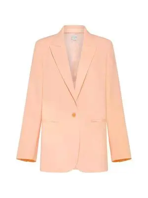 FORTE_FORTE Peaked Lapel Jacket - Orange