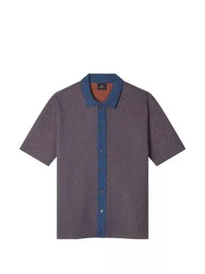 Paul Smith Geometric-print Polo Shirt