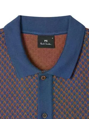 Paul Smith Geometric-print Polo Shirt