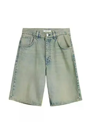 SUNFLOWER Acid Wash Denim Shorts - Blue