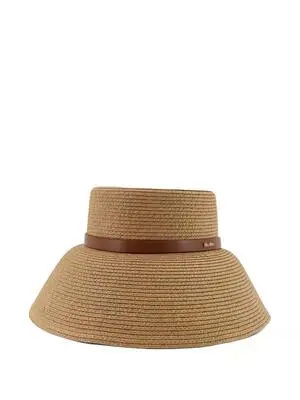 Max Mara Logo-detail Bucket Hat - Neutrals